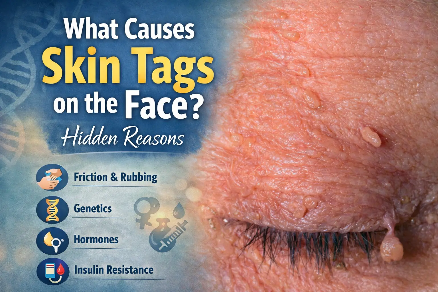What Causes Skin Tags on the Face? Causes & Fixes